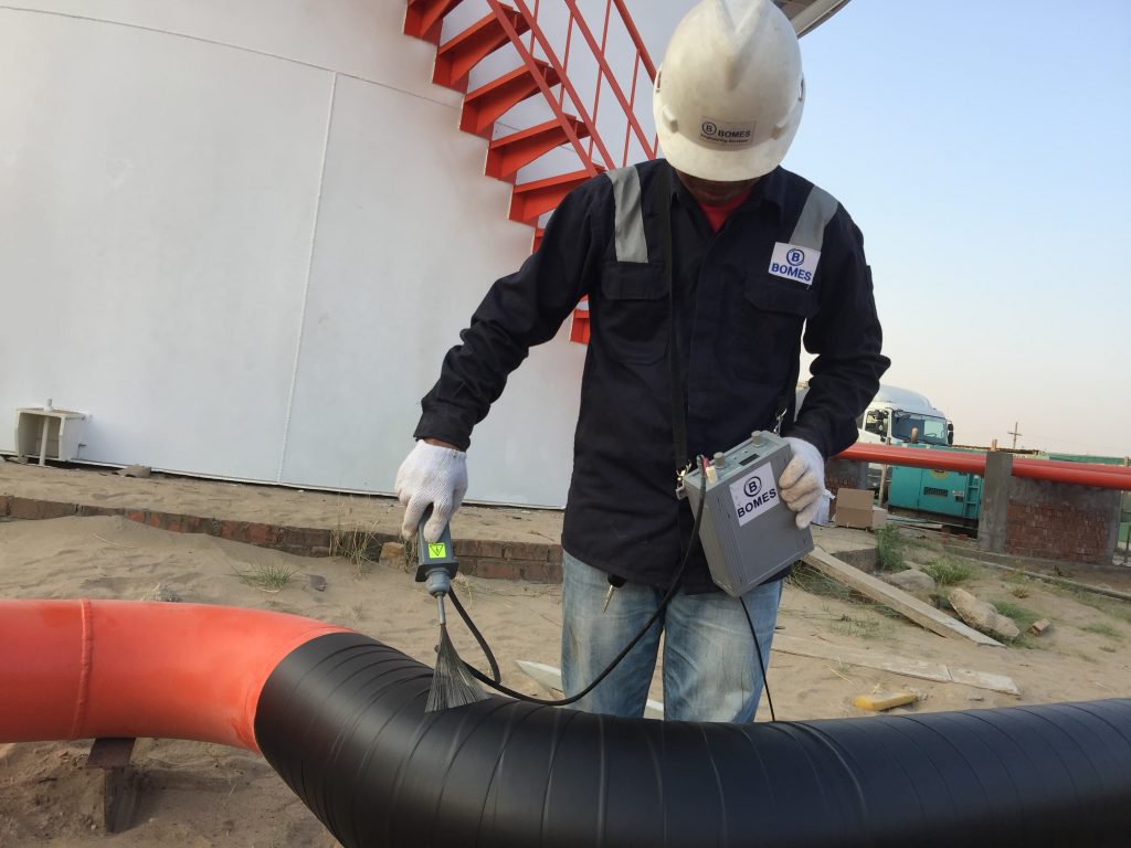 Underground Tape Wrapping & Holiday Testing - Engineering Services in ...