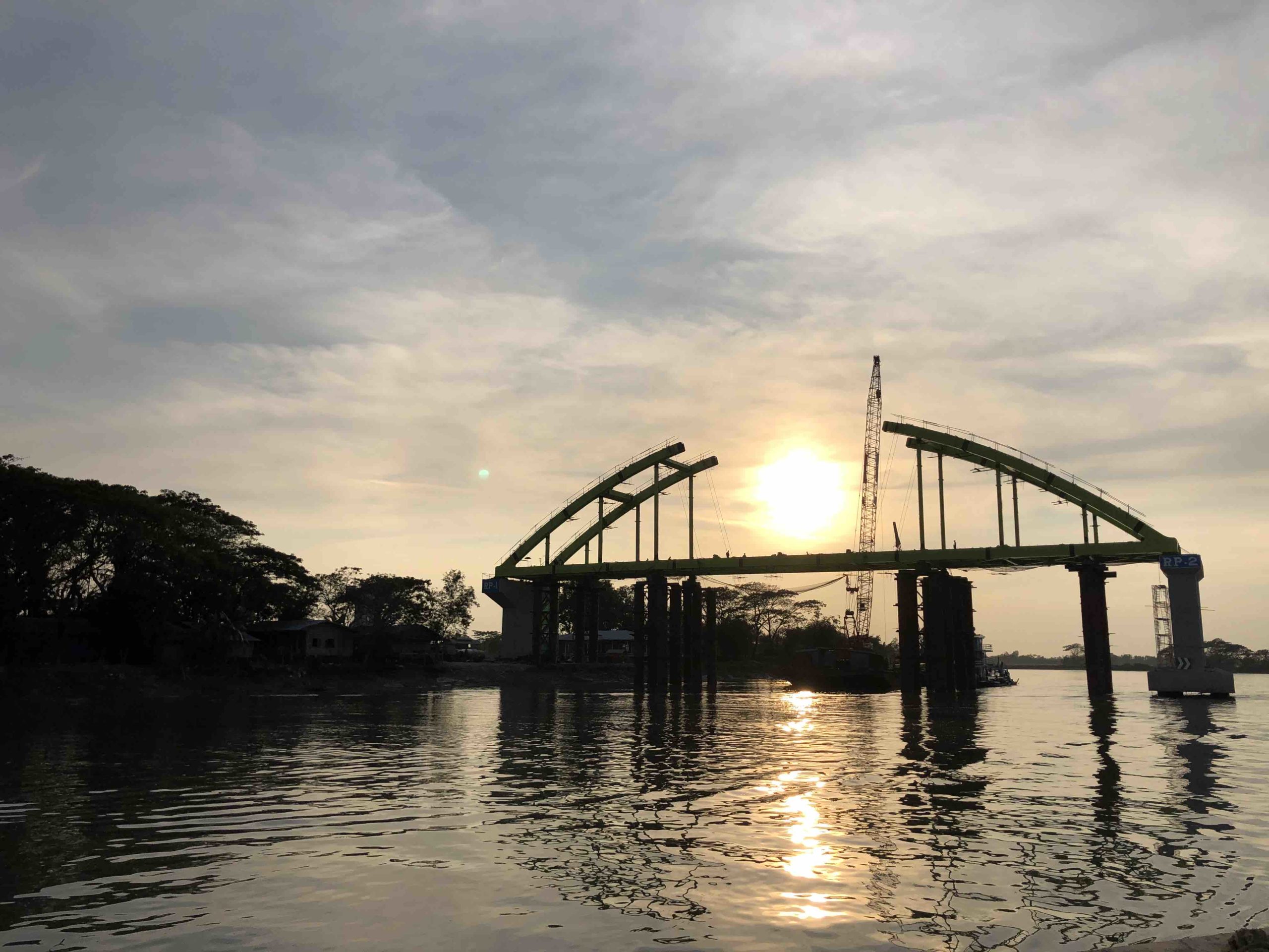 Saw Ke Bridge & Kyun Pyat Thet Bridge Construction at Irrawaddy Bridge ...